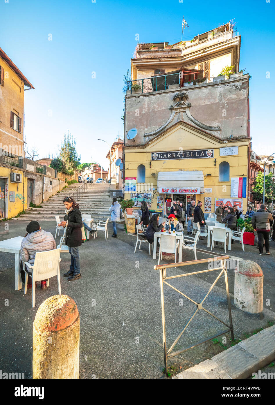 Rome (Italy) - The suggestive popular Garbatella quarter in Ostiense ...