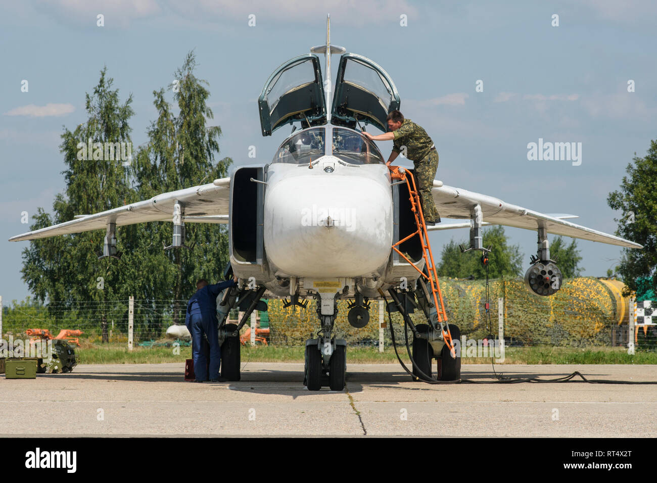 Russian Aerospace Forces Su-24M2 strike aircraft Stock Photo - Alamy