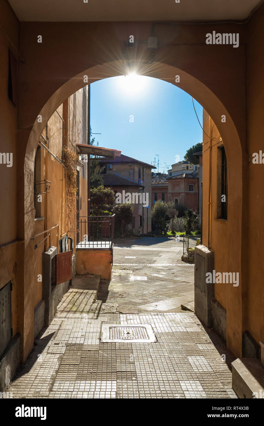 Rome (Italy) - The suggestive popular Garbatella quarter in Ostiense ...