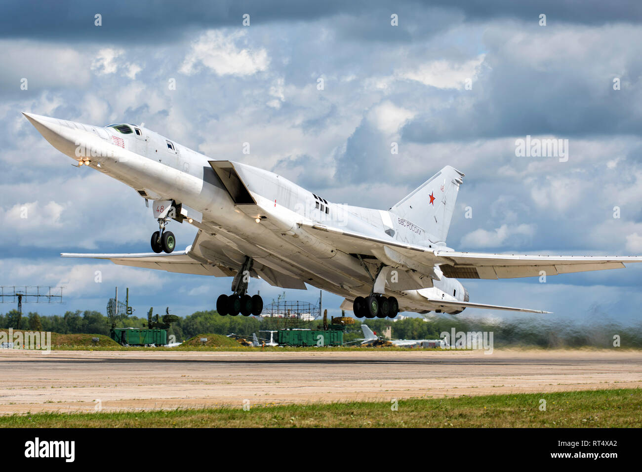 A Russian Aerospace Forces Tu-22M-3 long-range bomber plane Stock Photo ...