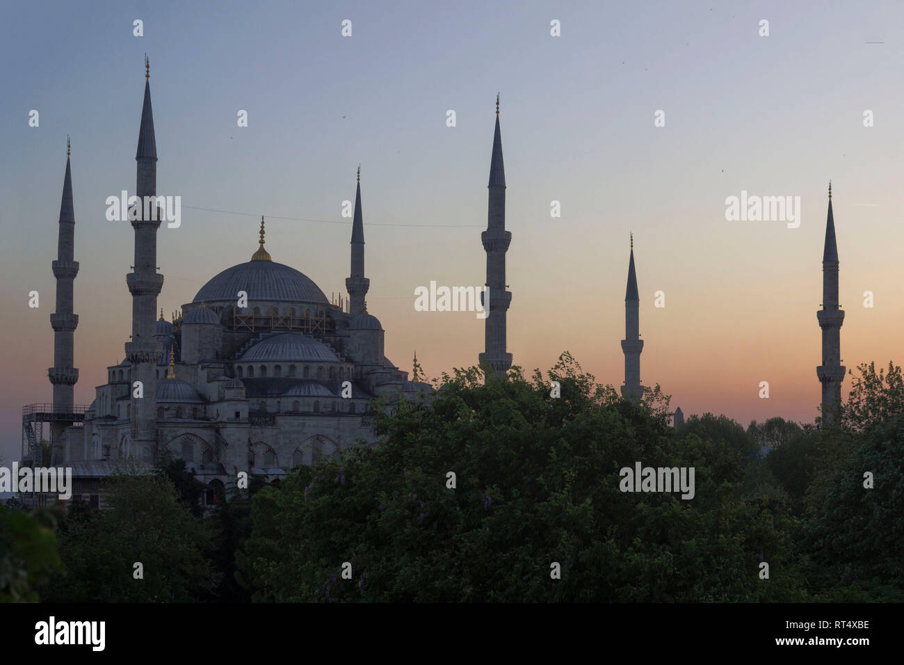 Istanbul blue mosque rooftop hi-res stock photography and images - Alamy