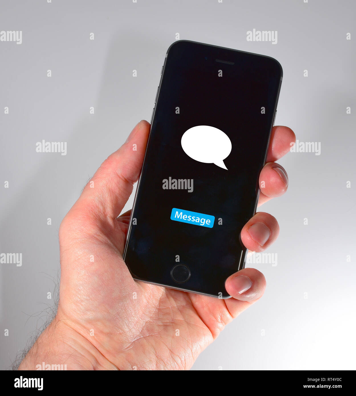 Iphone message icon hi-res stock photography and images - Alamy