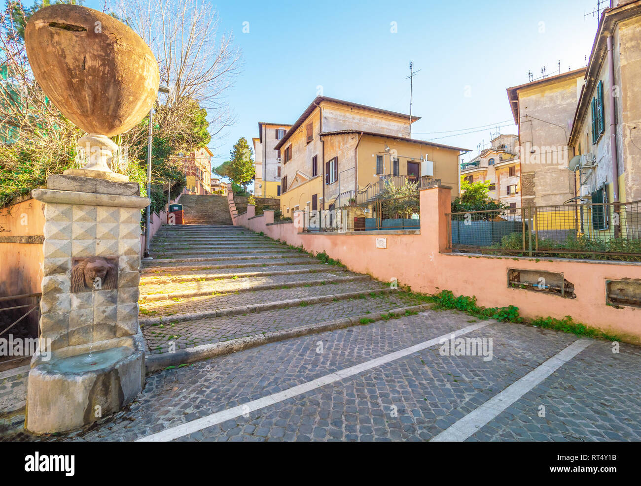 Rome (Italy) - The suggestive popular Garbatella quarter in Ostiense ...