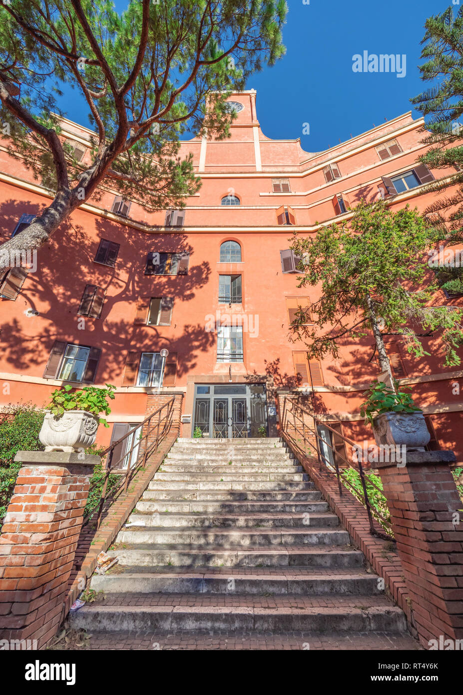 Rome (Italy) - The suggestive popular Garbatella quarter in Ostiense ...