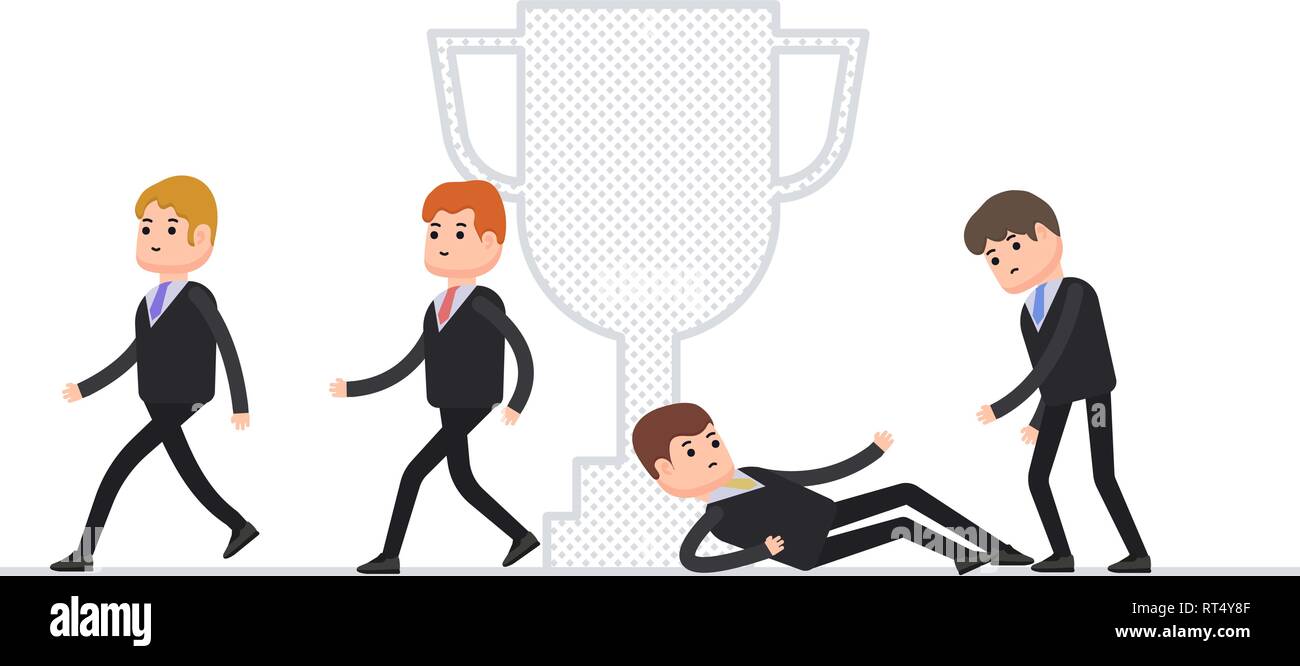 Competition between businessmen, loyalty to a colleague, give a helping ...