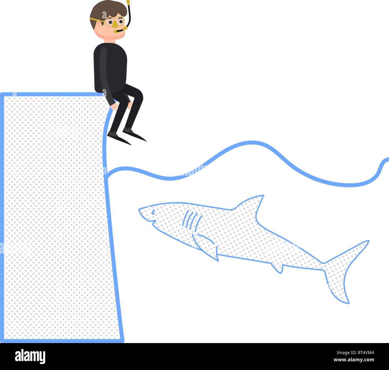 Open hand diving Stock Vector Images - Alamy