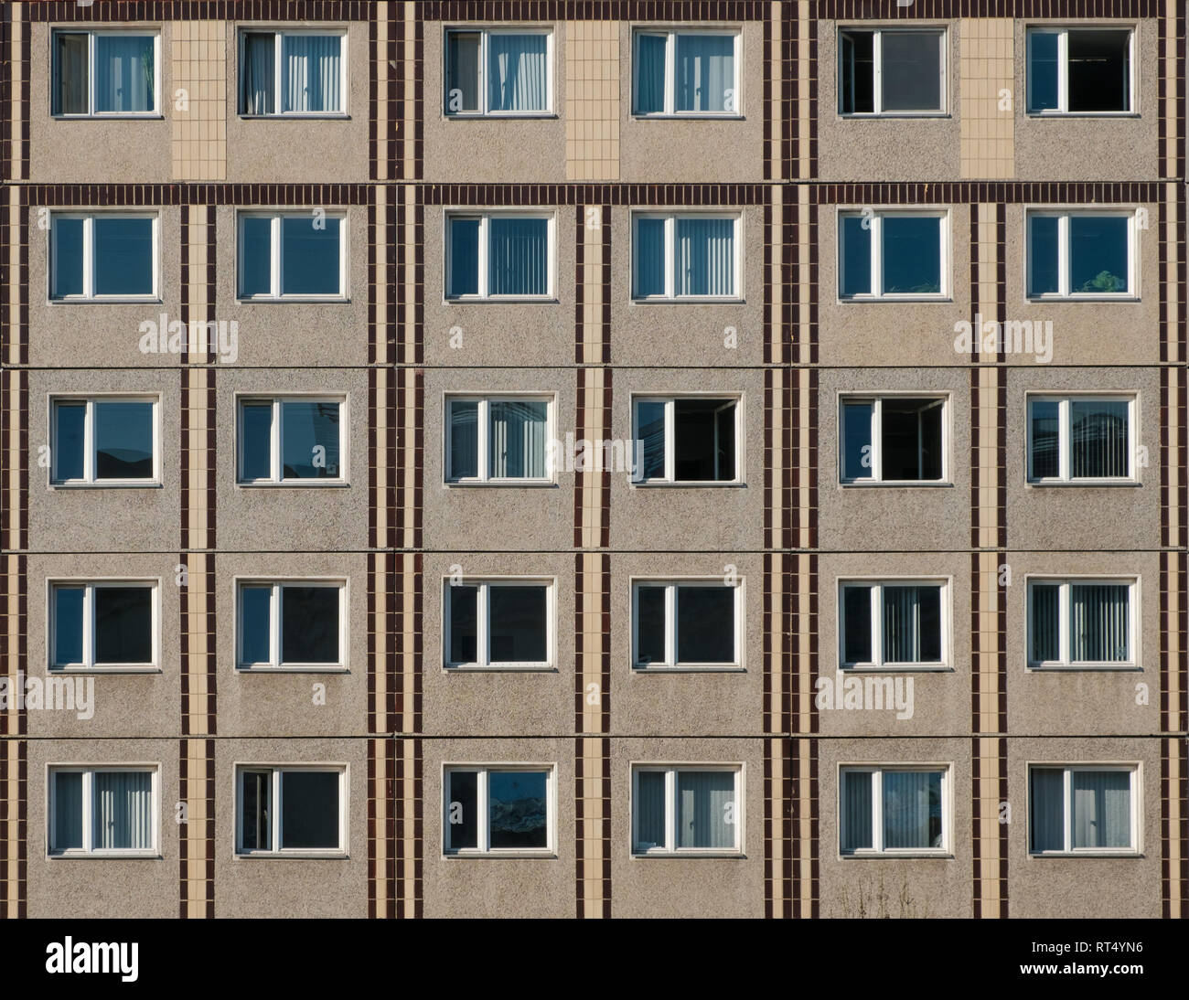 building facade, plattenbau , residential building exterior Stock Photo ...