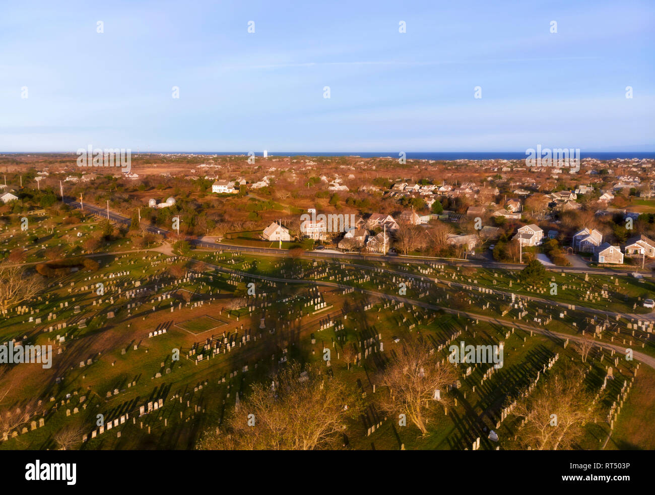 Aerial view nantucket nantucket island hi-res stock photography and ...