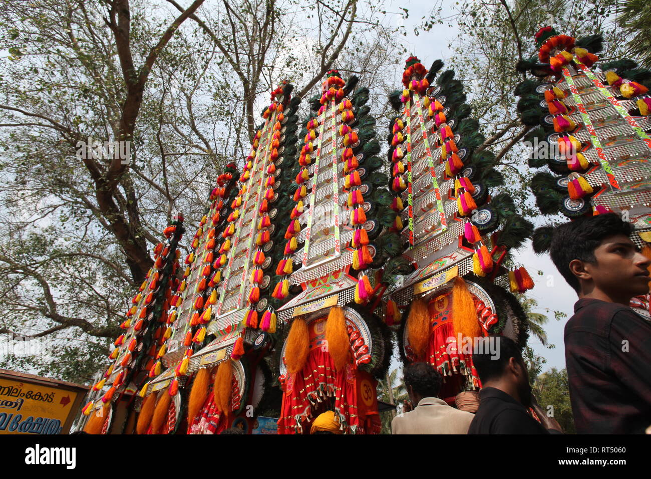 kaavadiyattam or burden dance is ceremonial sacrifice of devotees ...