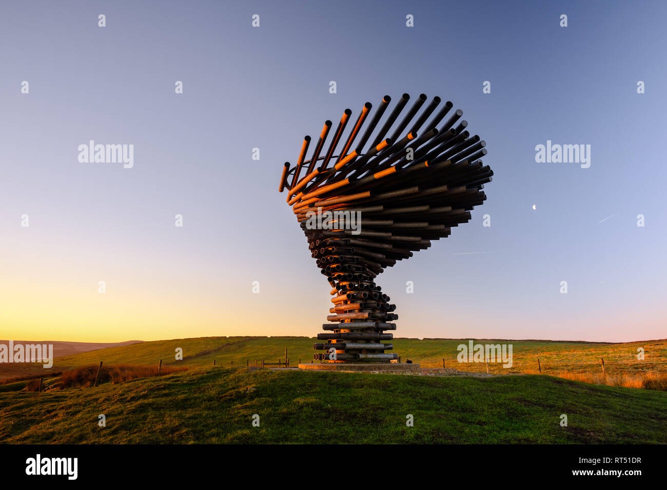 The Singing, Ringing Tree Panopticon on the moor-land above Burnley is ...