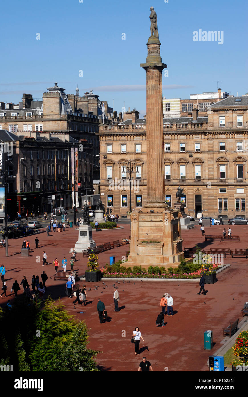 George square glasgow aerial hi-res stock photography and images - Alamy