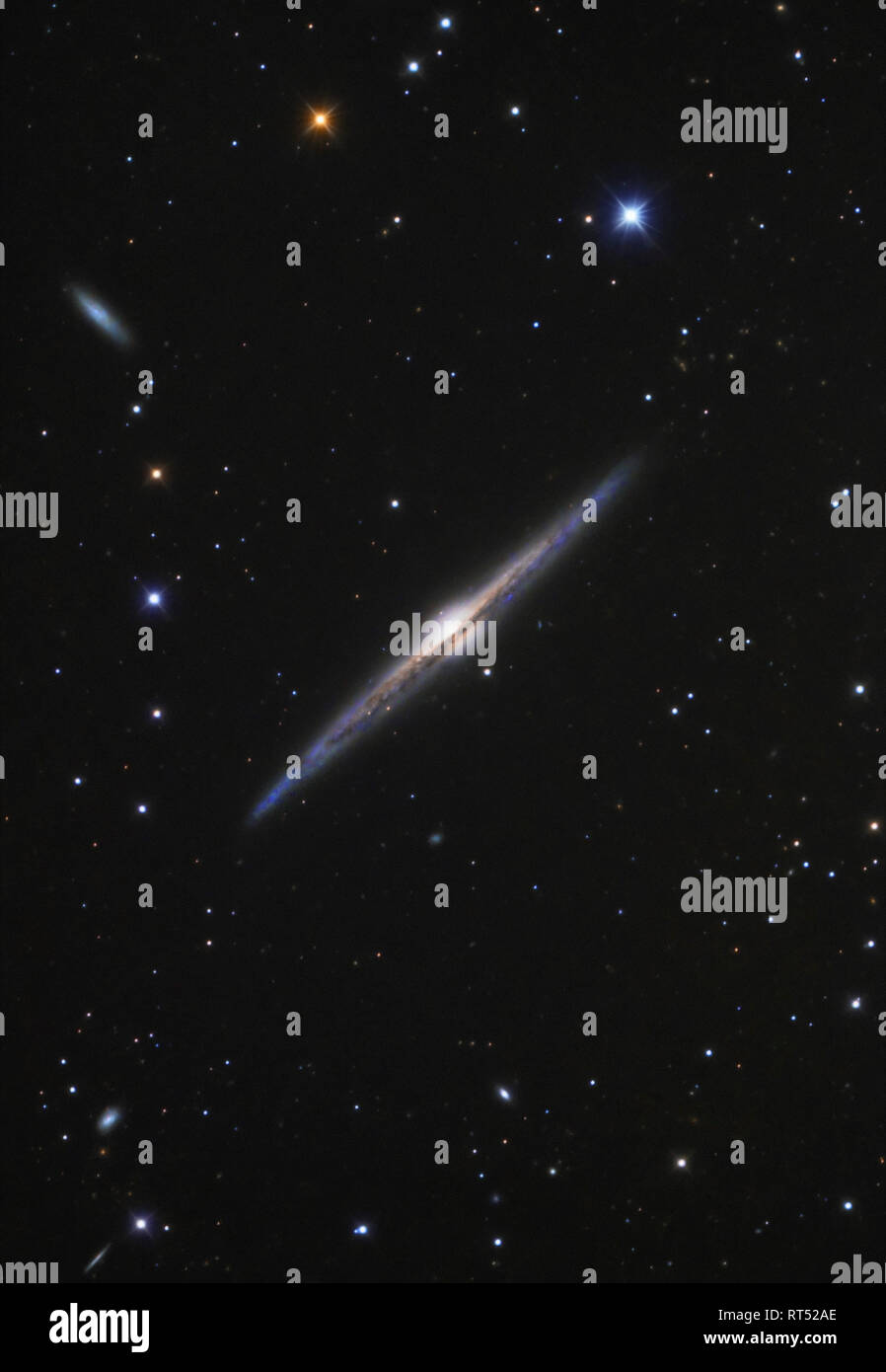 NGC 4565 edge-on spiral galaxy in Coma Berenices Stock Photo - Alamy