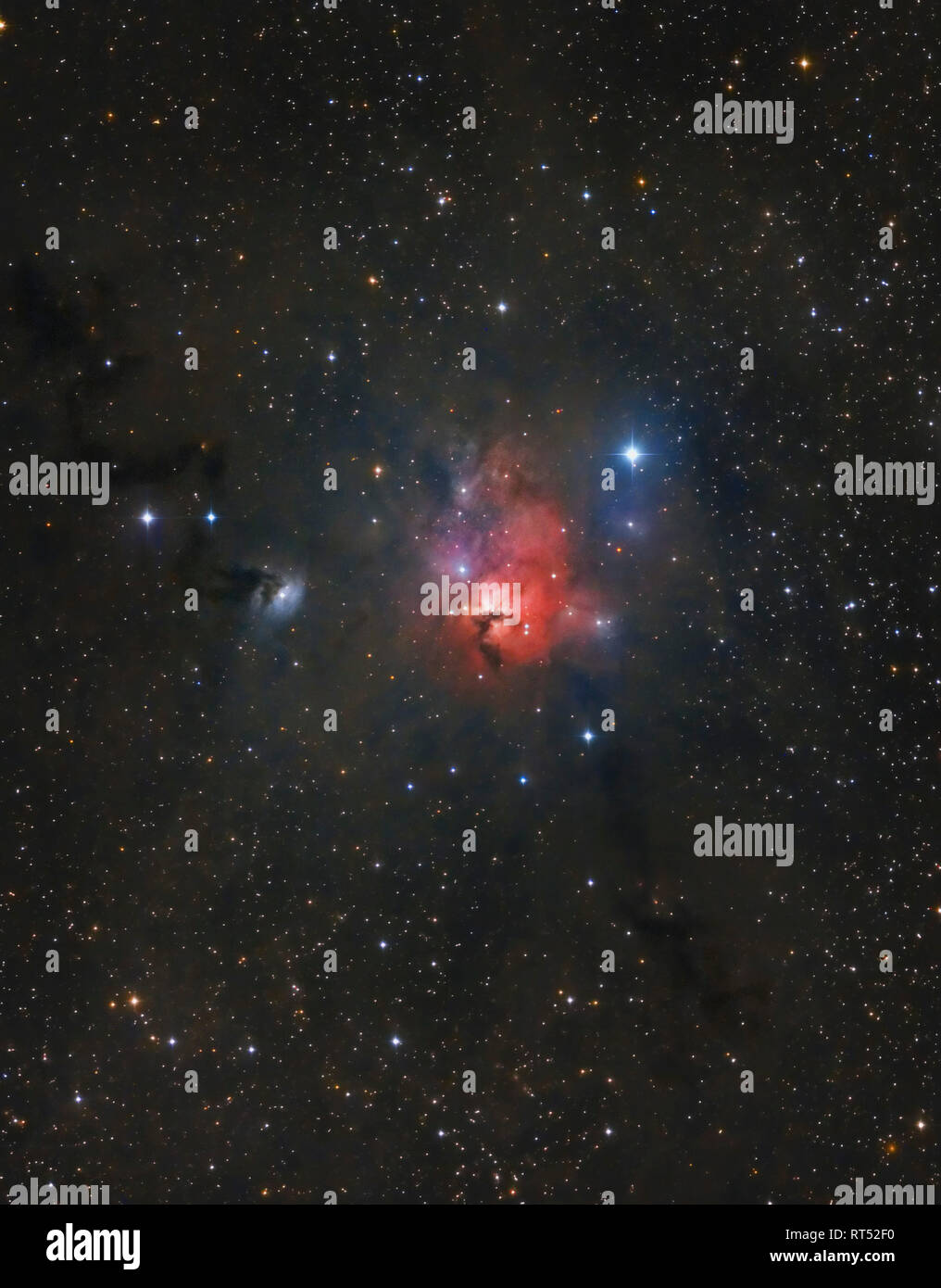 Reflection nebula known as NGC 1579, the Northern Trifid Stock Photo ...