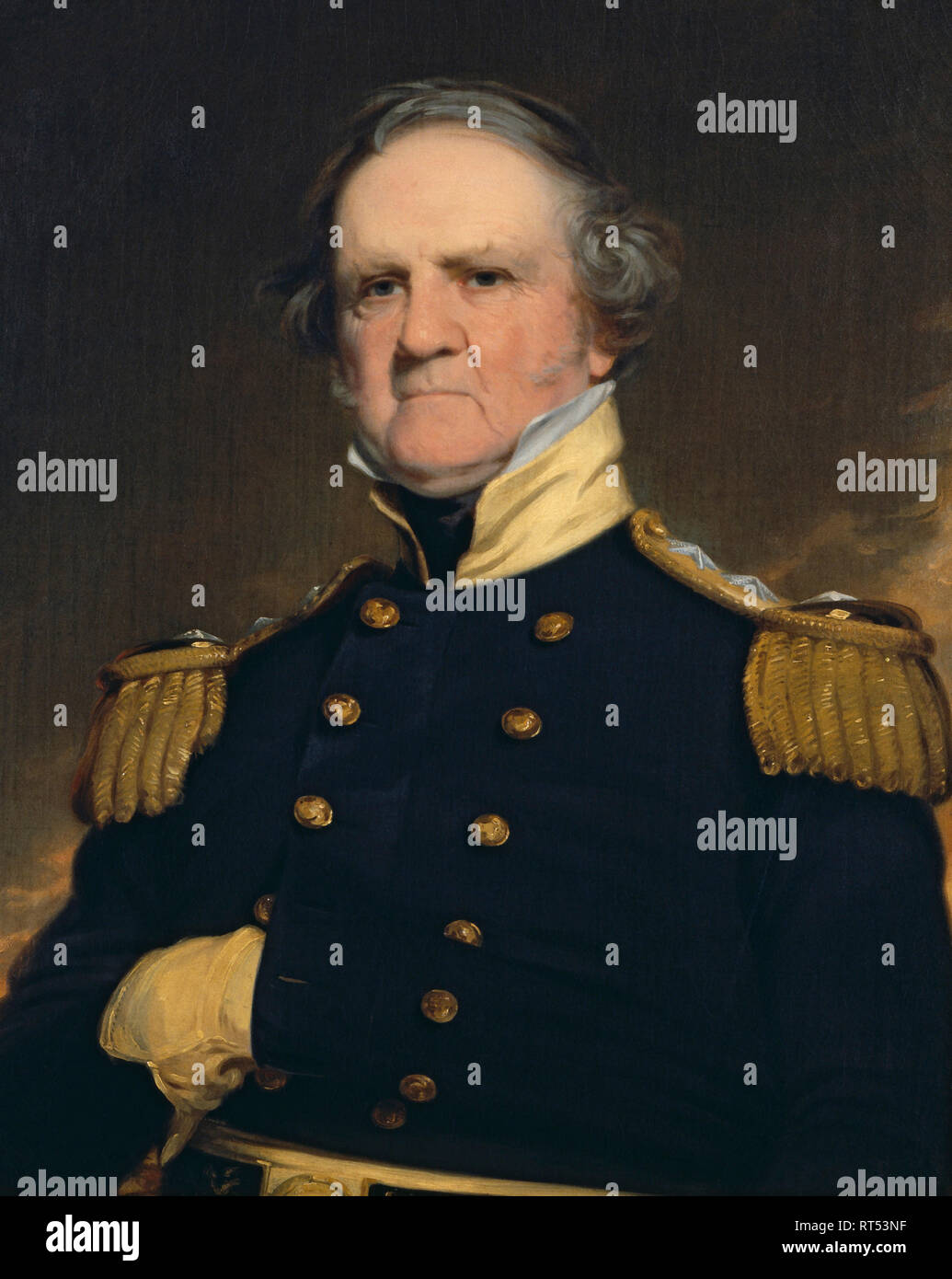 American history painting of General Winfield Scott Stock Photo - Alamy