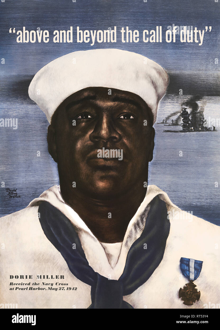 Doris Dorie Miller, a cook in the U.S. Navy Stock Photo - Alamy