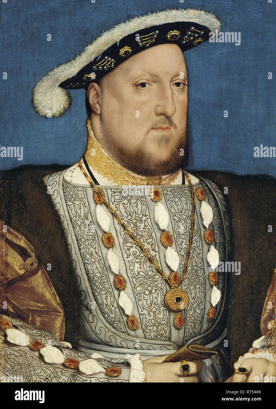 Vintage English history painting of Henry VIII of England Stock Photo ...