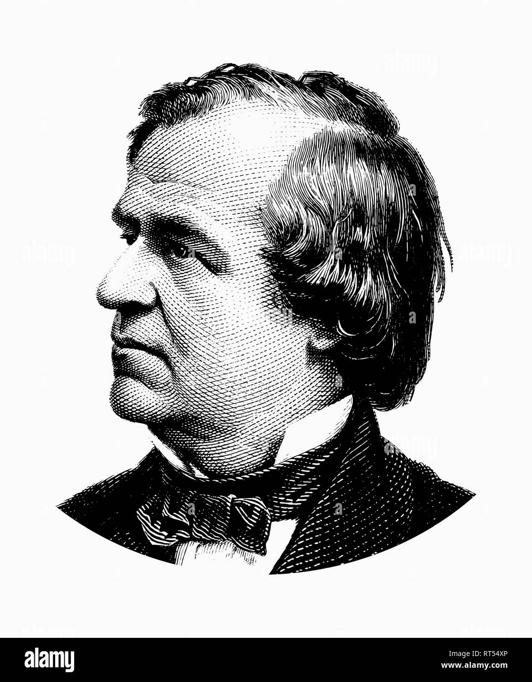 United States political history design of President Andrew Johnson ...