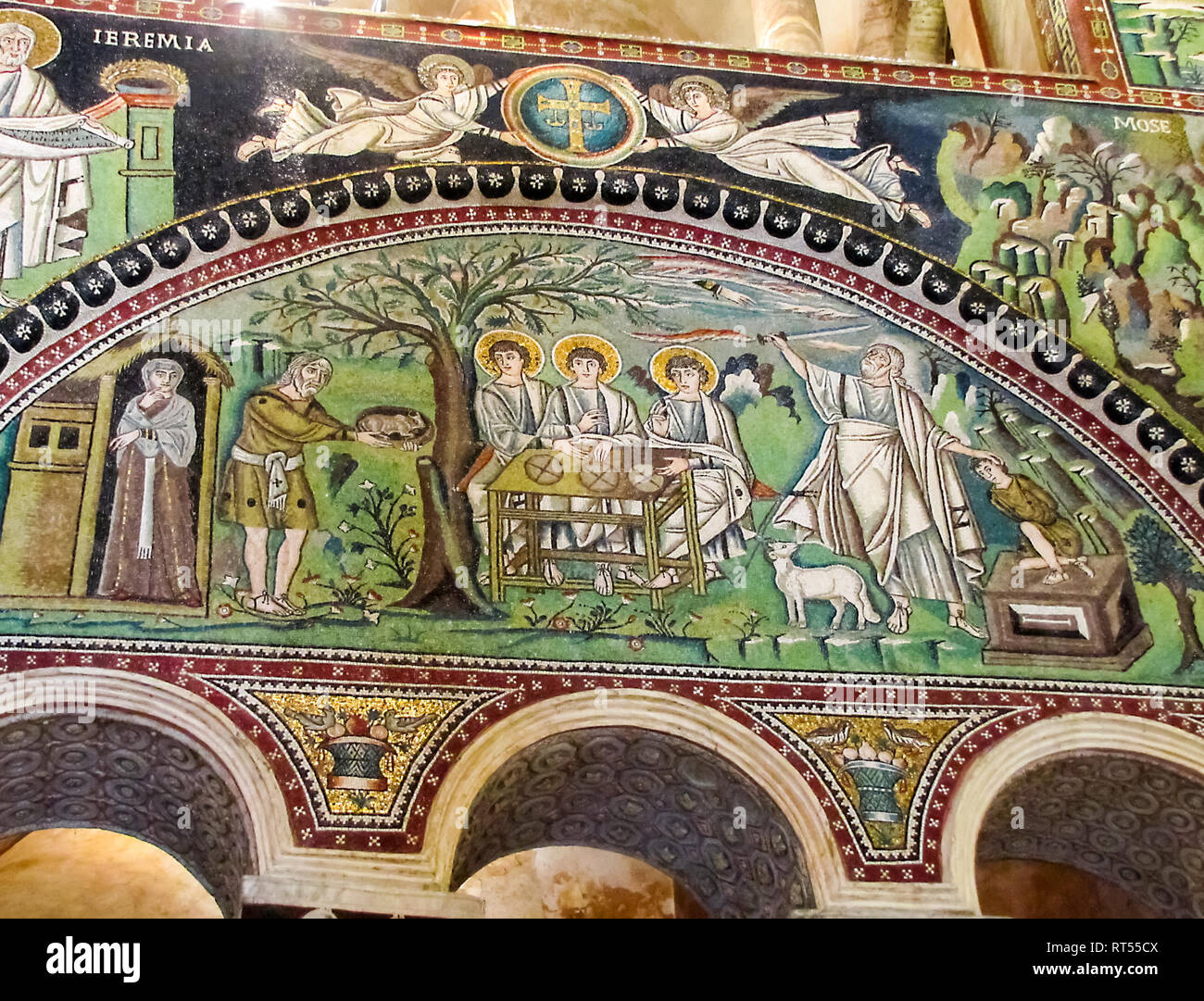 Ravenna, Italy - July 29, 2016: The interior of the ancient buildings ...