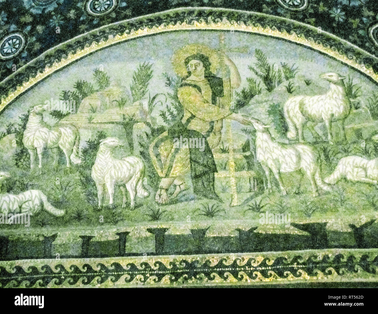 Ravenna, Italy - July 29, 2016: The interior of the ancient buildings ...