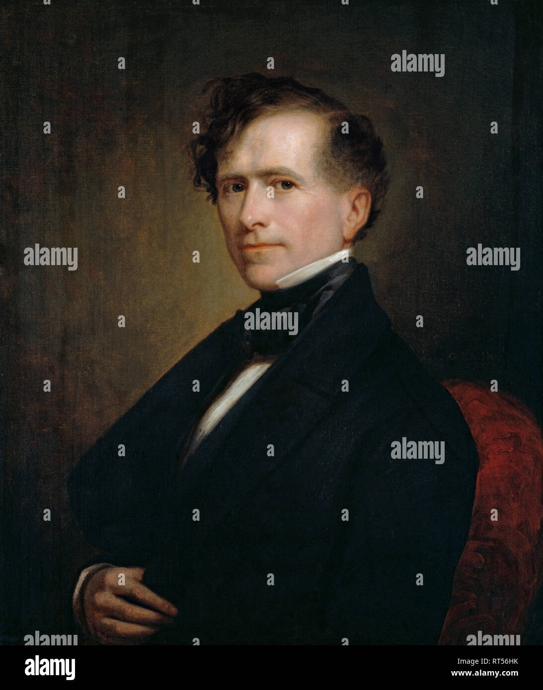 American Presidential history painting of President Franklin Pierce ...