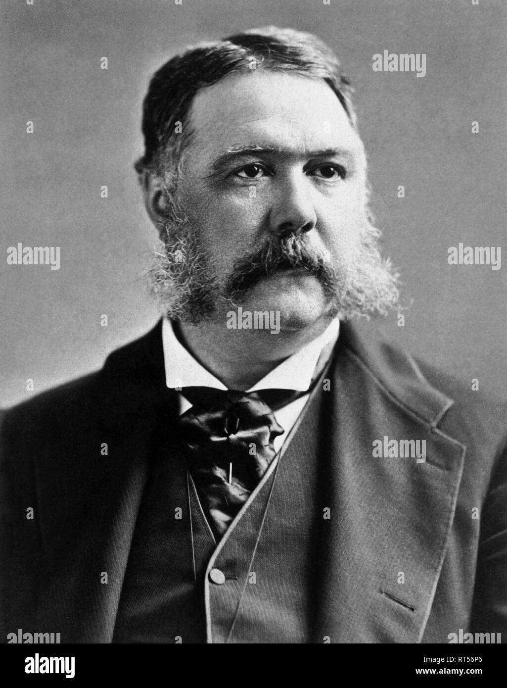 American history portrait of President Chester Alan Arthur Stock Photo ...