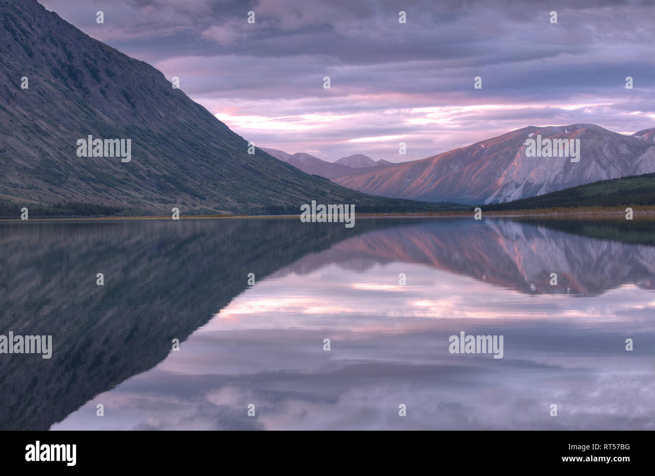 Mountain view, Carcross, Yukon, Canada Stock Photo - Alamy
