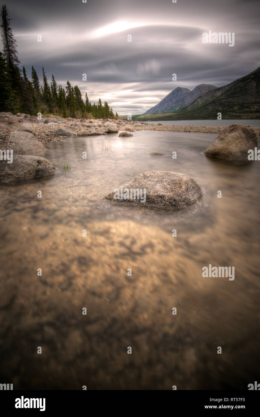 Kusawa Lake, Yukon, Canada Stock Photo - Alamy