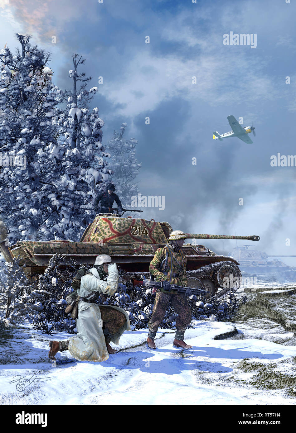 German soldier in snow hi-res stock photography and images - Alamy