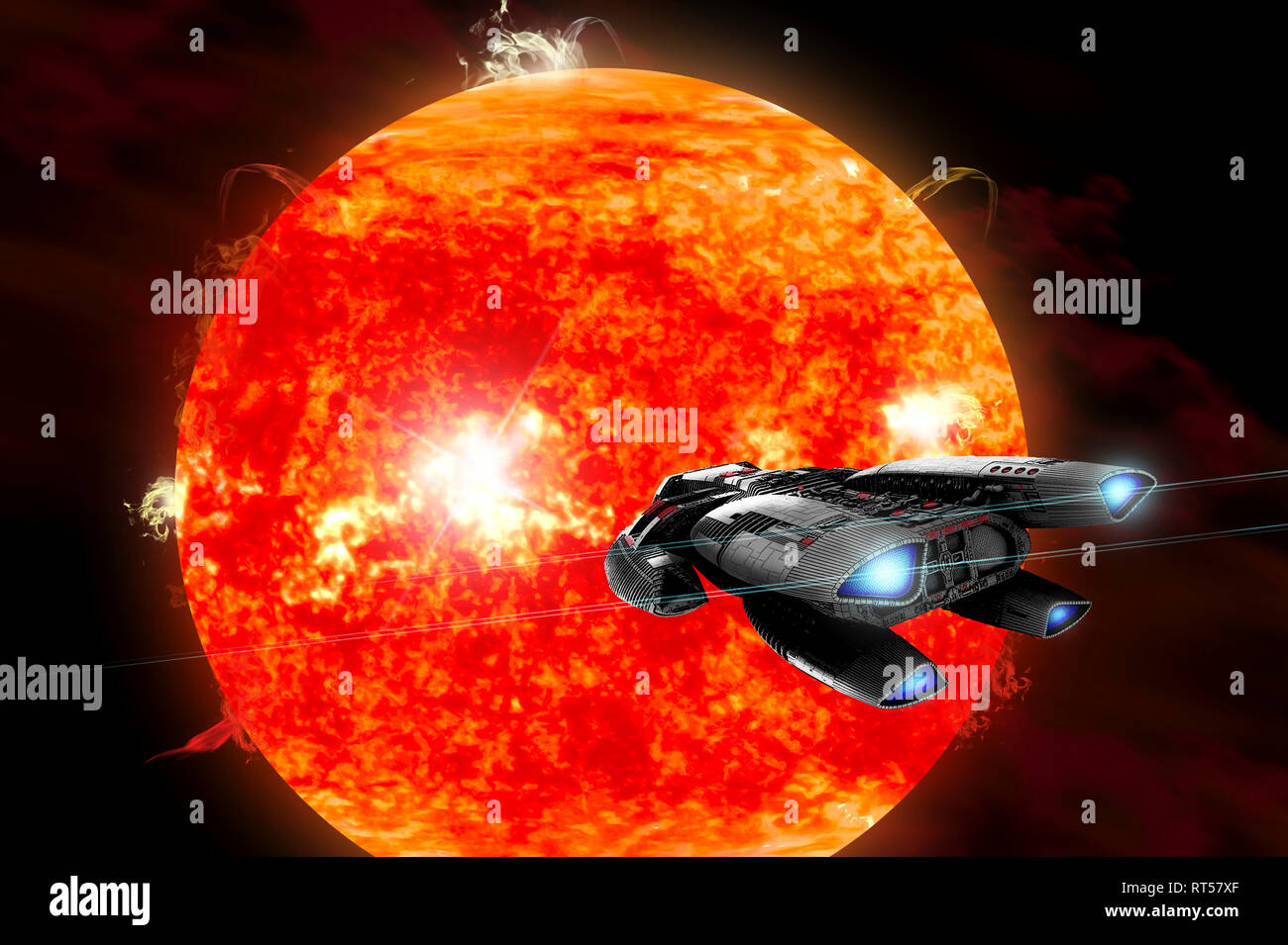 Ion drive starship hi-res stock photography and images - Alamy