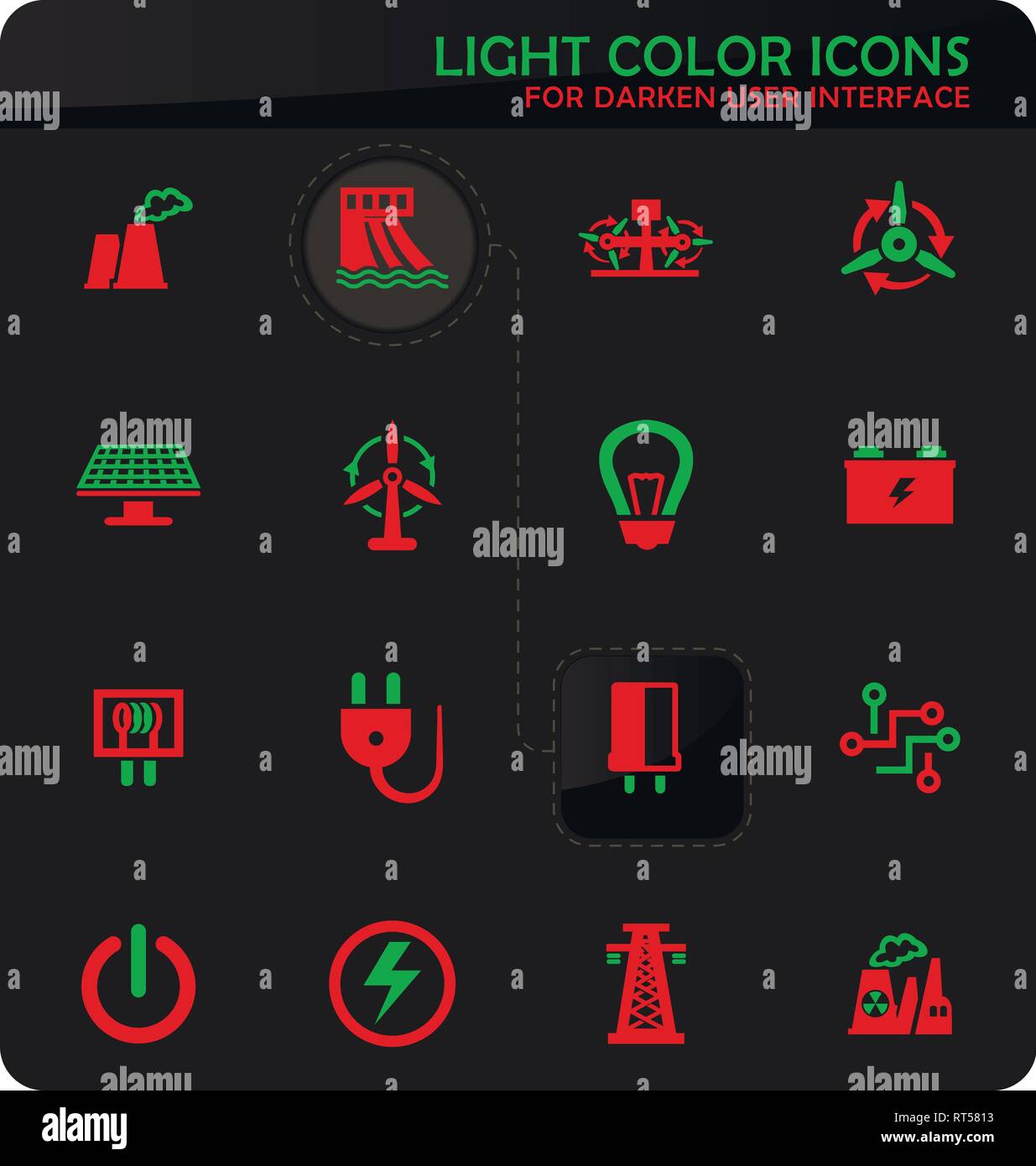 Rmal power plant vector vectors hi-res stock photography and images - Alamy