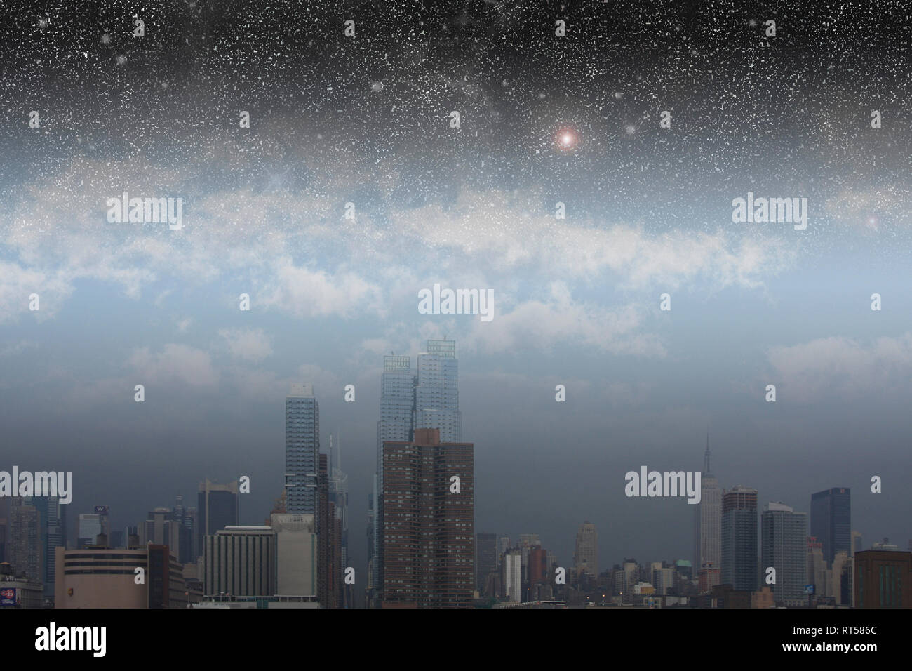 NYC with stars Stock Photo - Alamy