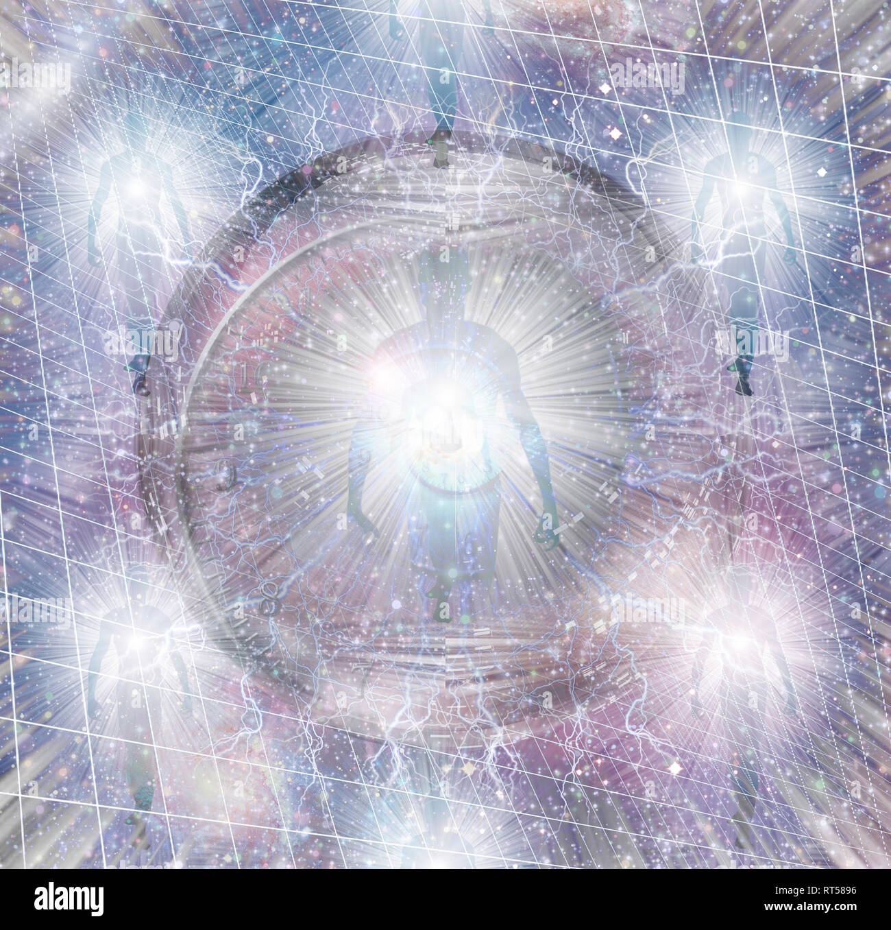 Shining aura and rays of light Stock Photo - Alamy