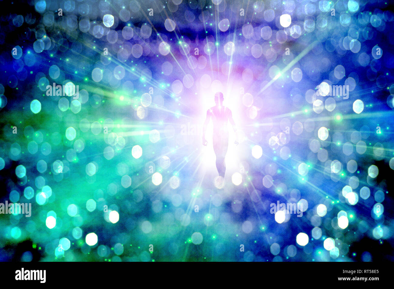 Abstract light and figure Stock Photo - Alamy