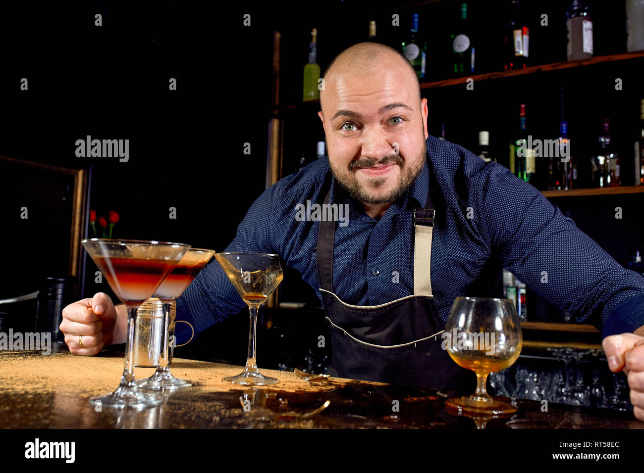 Exasperated barista hi-res stock photography and images - Alamy