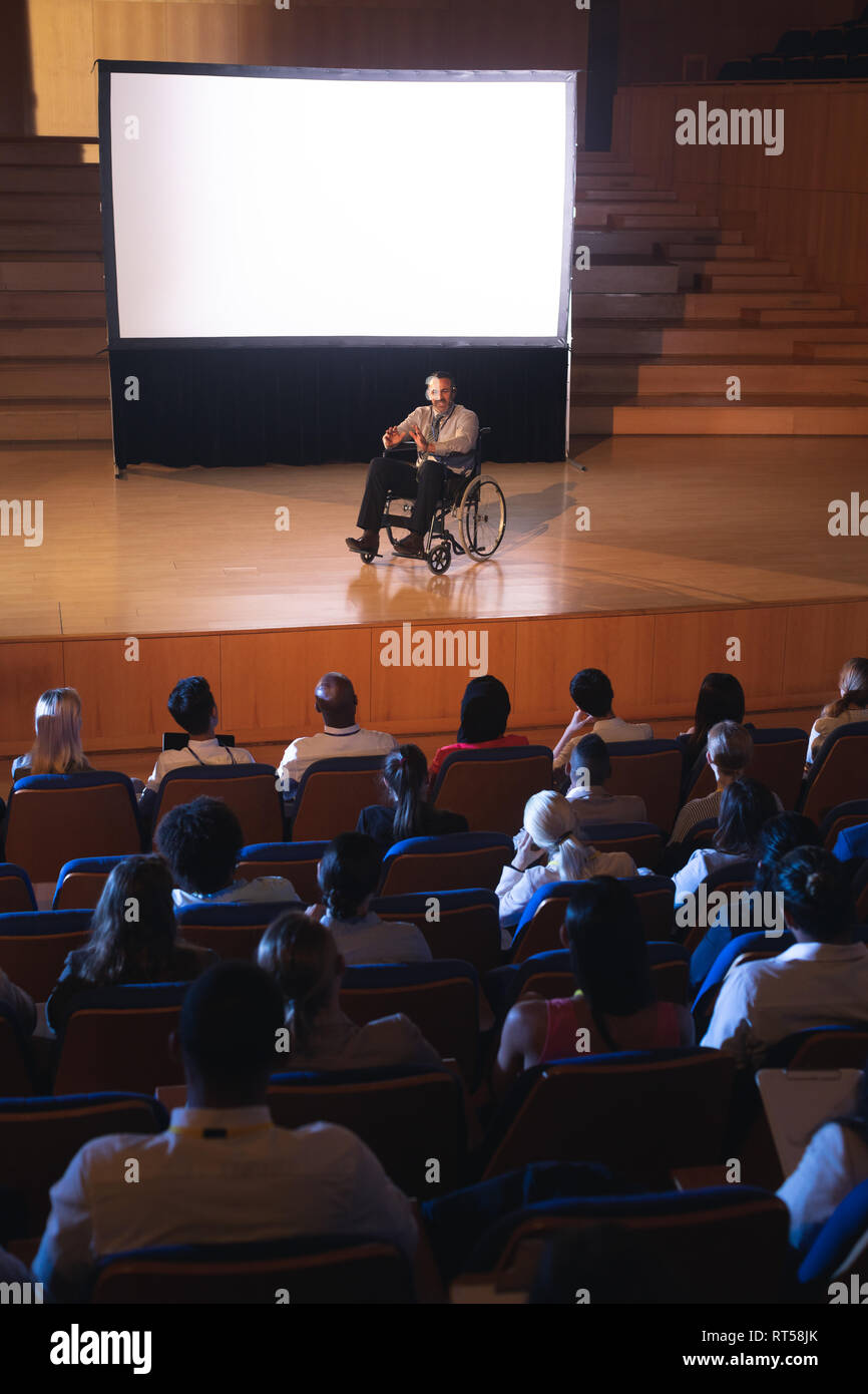 Handicapped speaker hi-res stock photography and images - Alamy