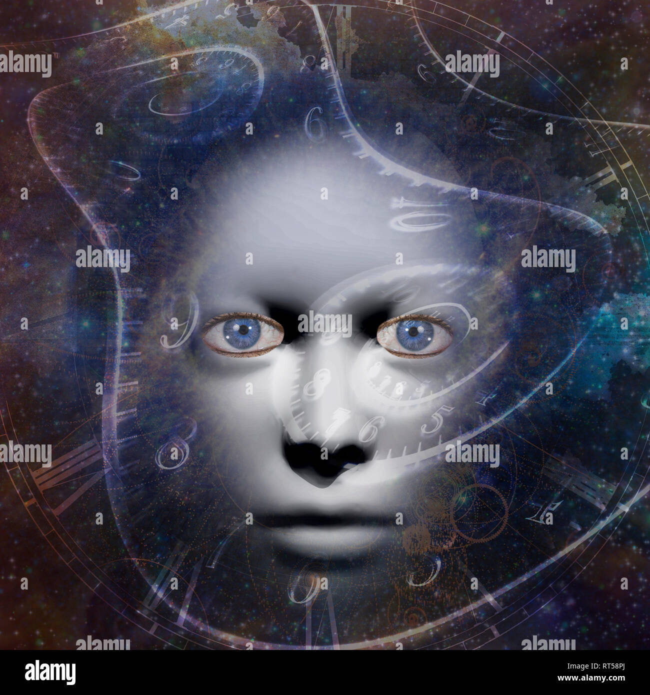 Face in the space Stock Photo - Alamy