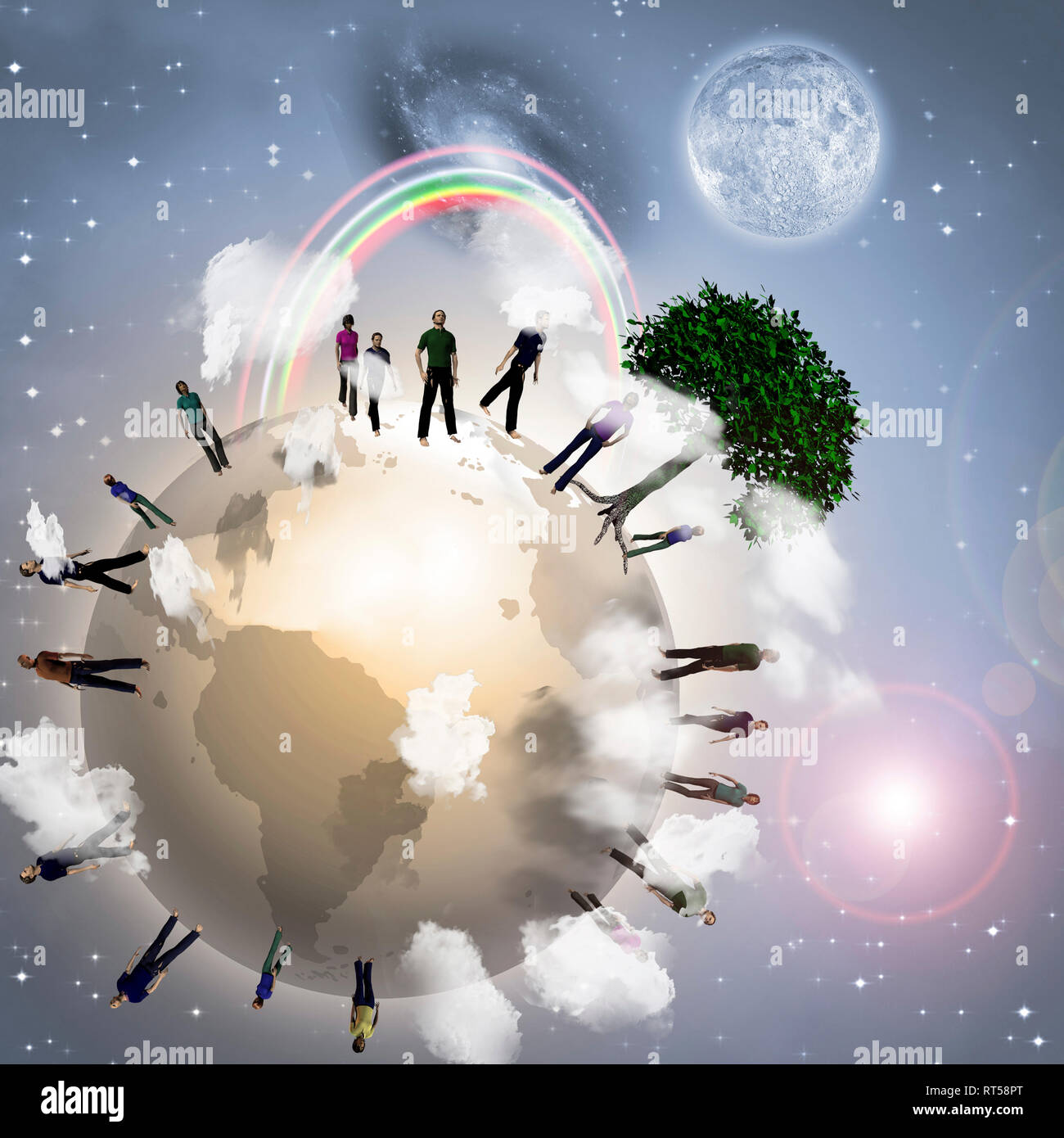 Representation of round earth hi-res stock photography and images - Alamy