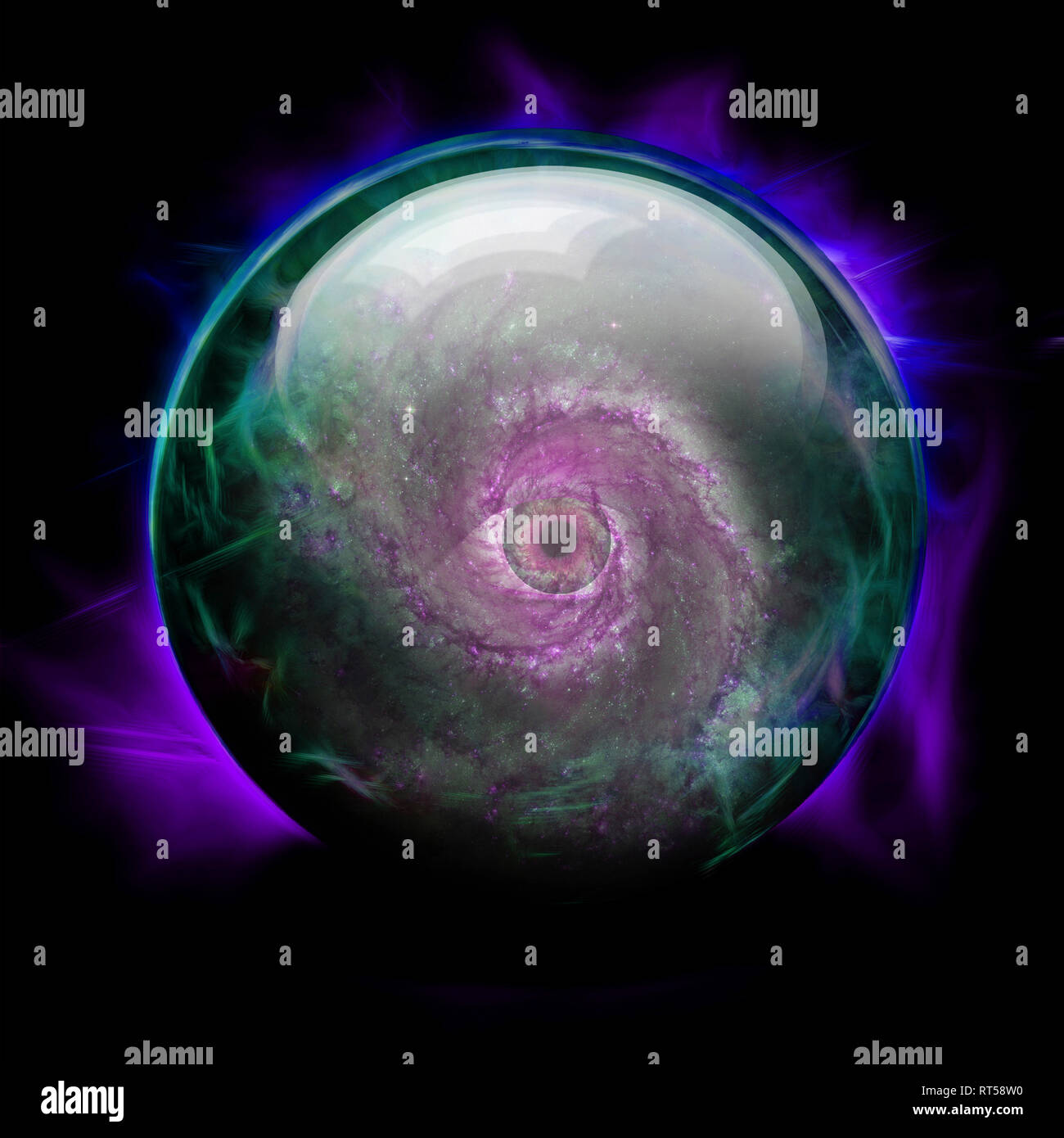 Eye looking into universe hi-res stock photography and images - Alamy
