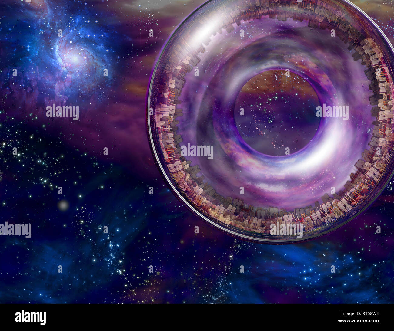 Multi-Generational Interstellar Ship in the Expanse of Space Stock ...