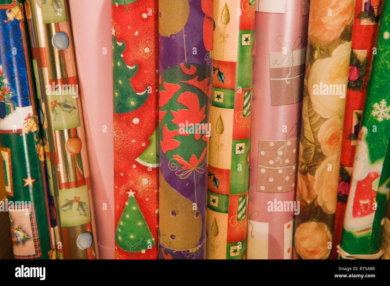 Christmas Wrapping And Roll High Resolution Stock Photography and ...