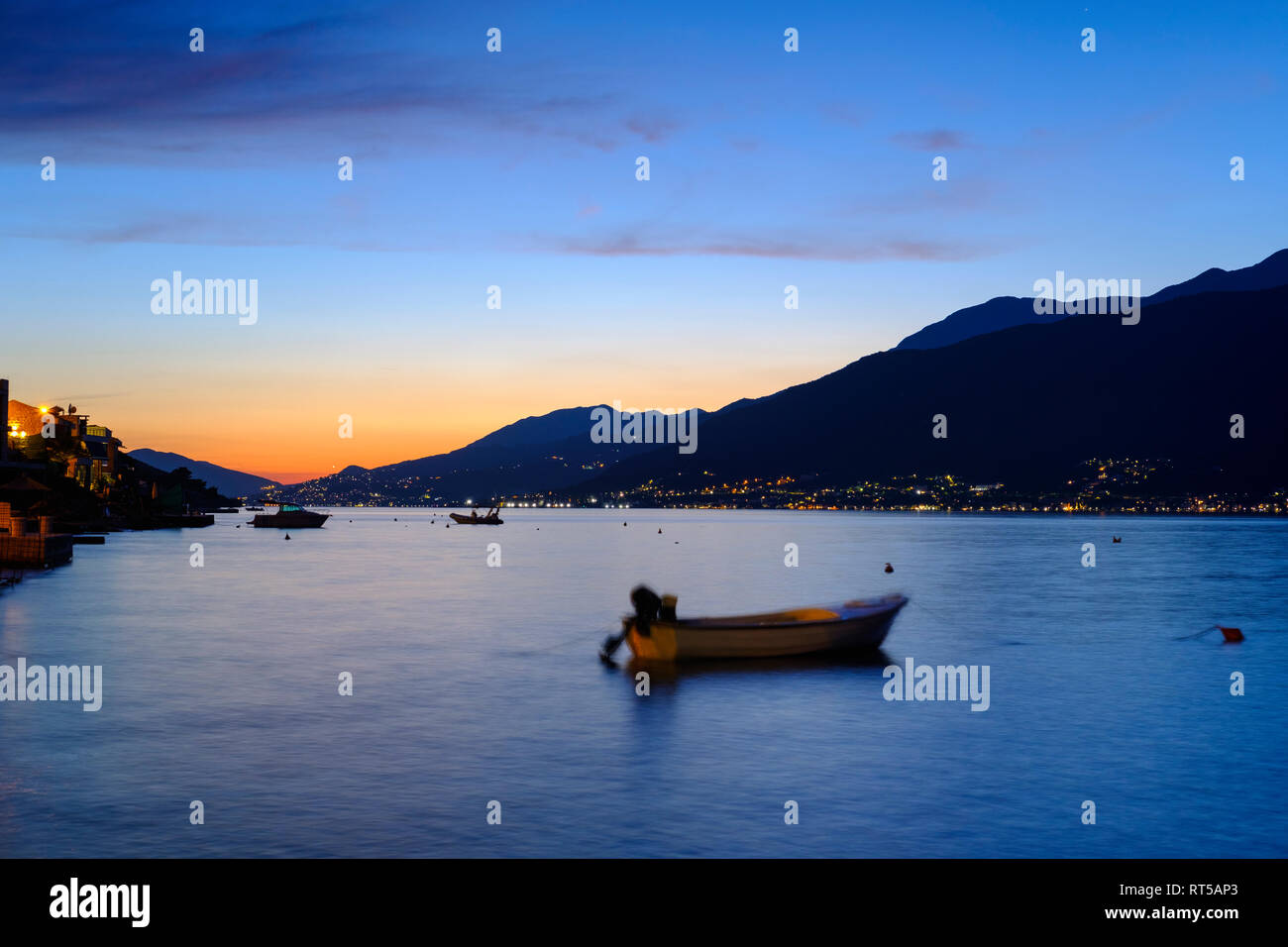 Kotor montenegro bay sunset hi-res stock photography and images - Alamy