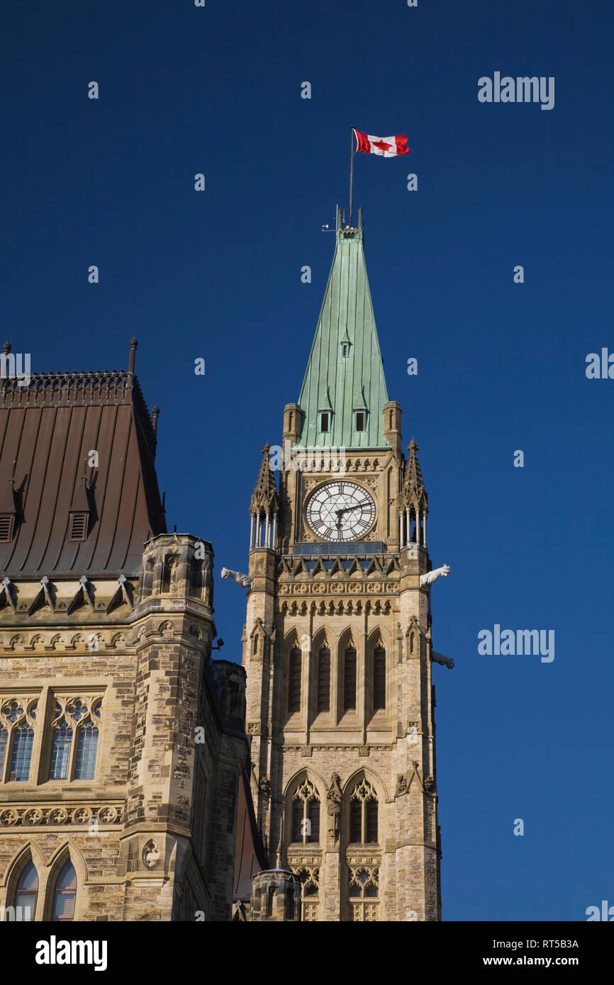 Peace Tower on Parliament hill, Ottawa, Ontario, Canada Stock Photo - Alamy