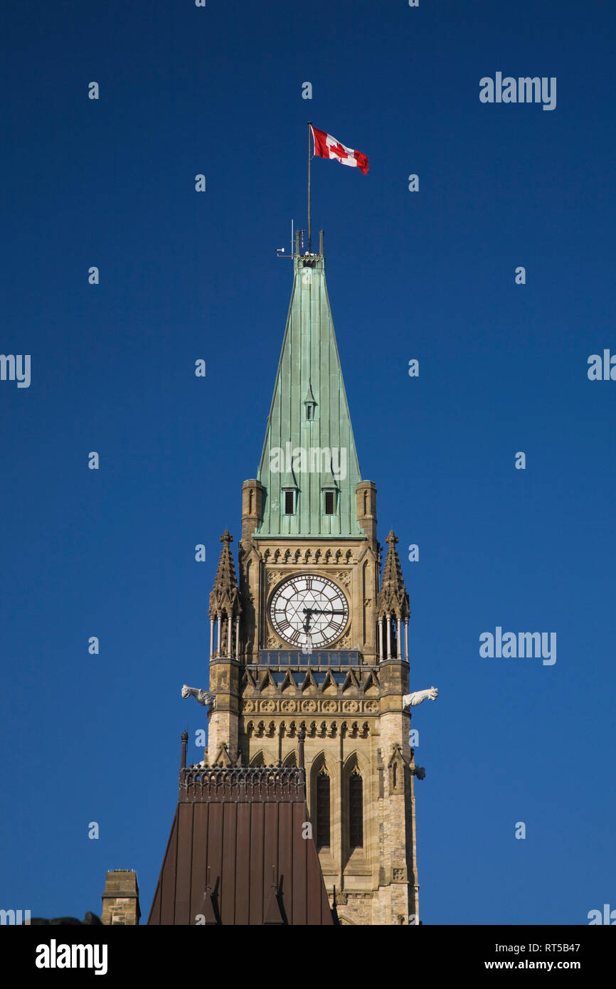 Peace Tower on Parliament hill, Ottawa, Ontario, Canada Stock Photo - Alamy