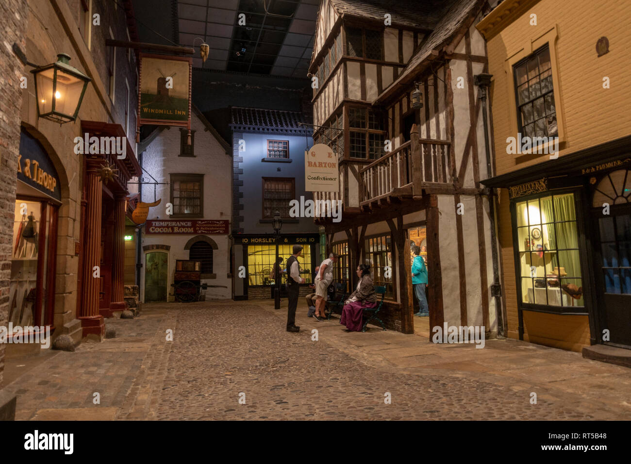 General view of Kirkgate, a recreated Victorian (c. 1870-1900) street ...