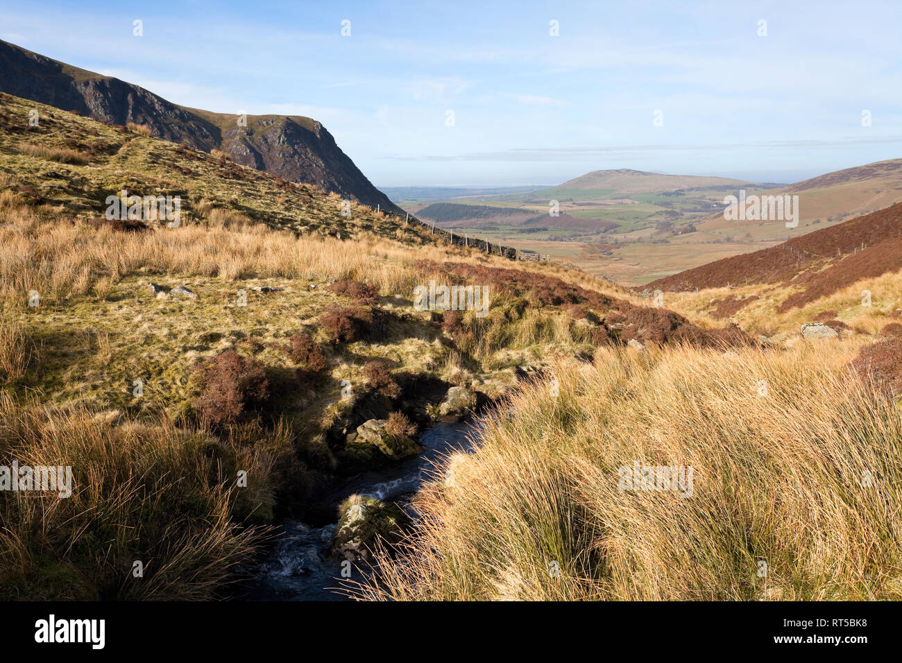 Binsey from the head of the Dash Valley, Lake District, UK Stock Photo ...