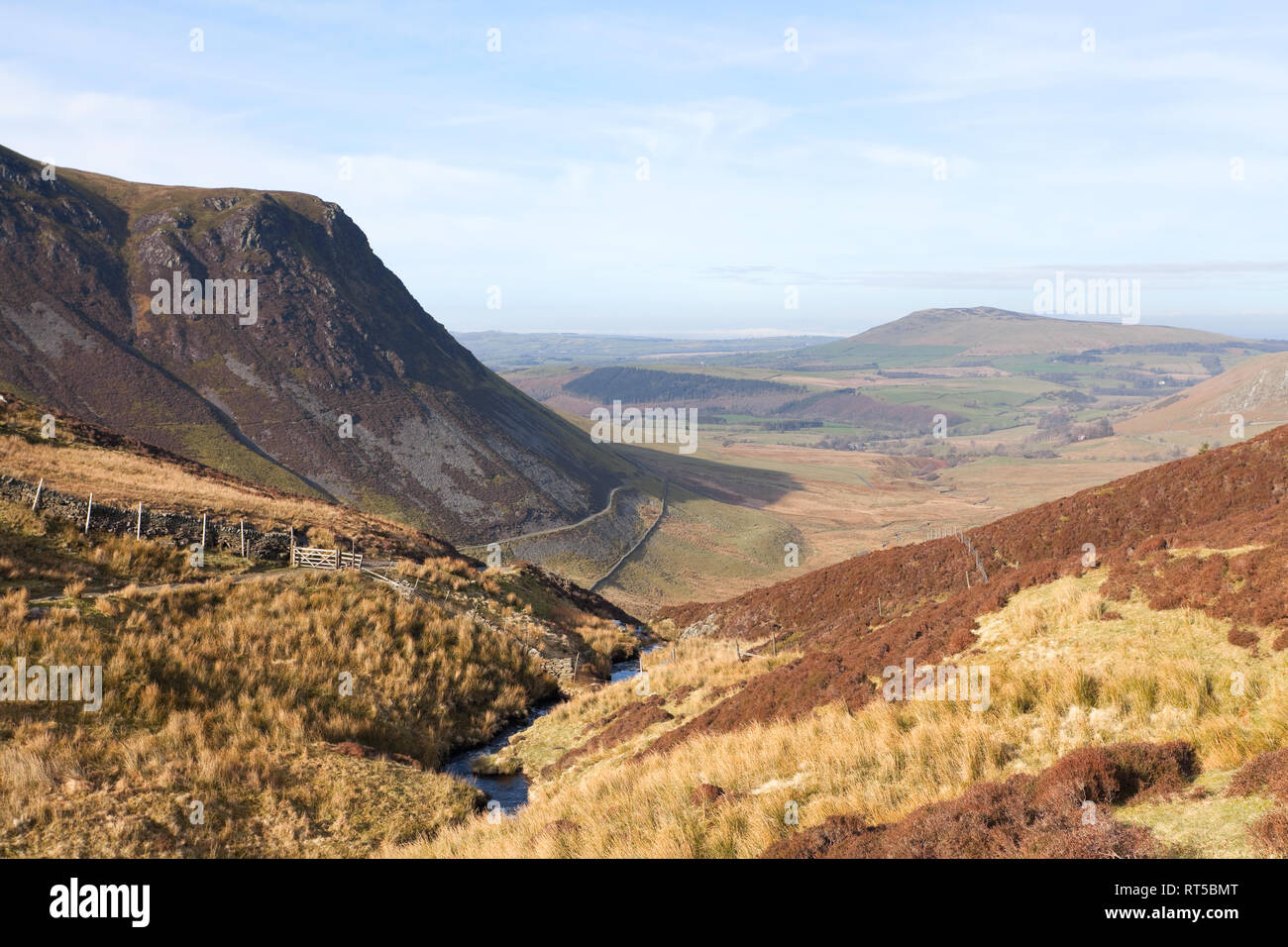 Binsey from the head of the Dash Valley, Lake District, UK Stock Photo ...