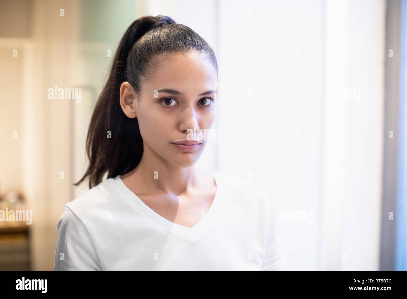 Portrait serious woman Stock Photo - Alamy