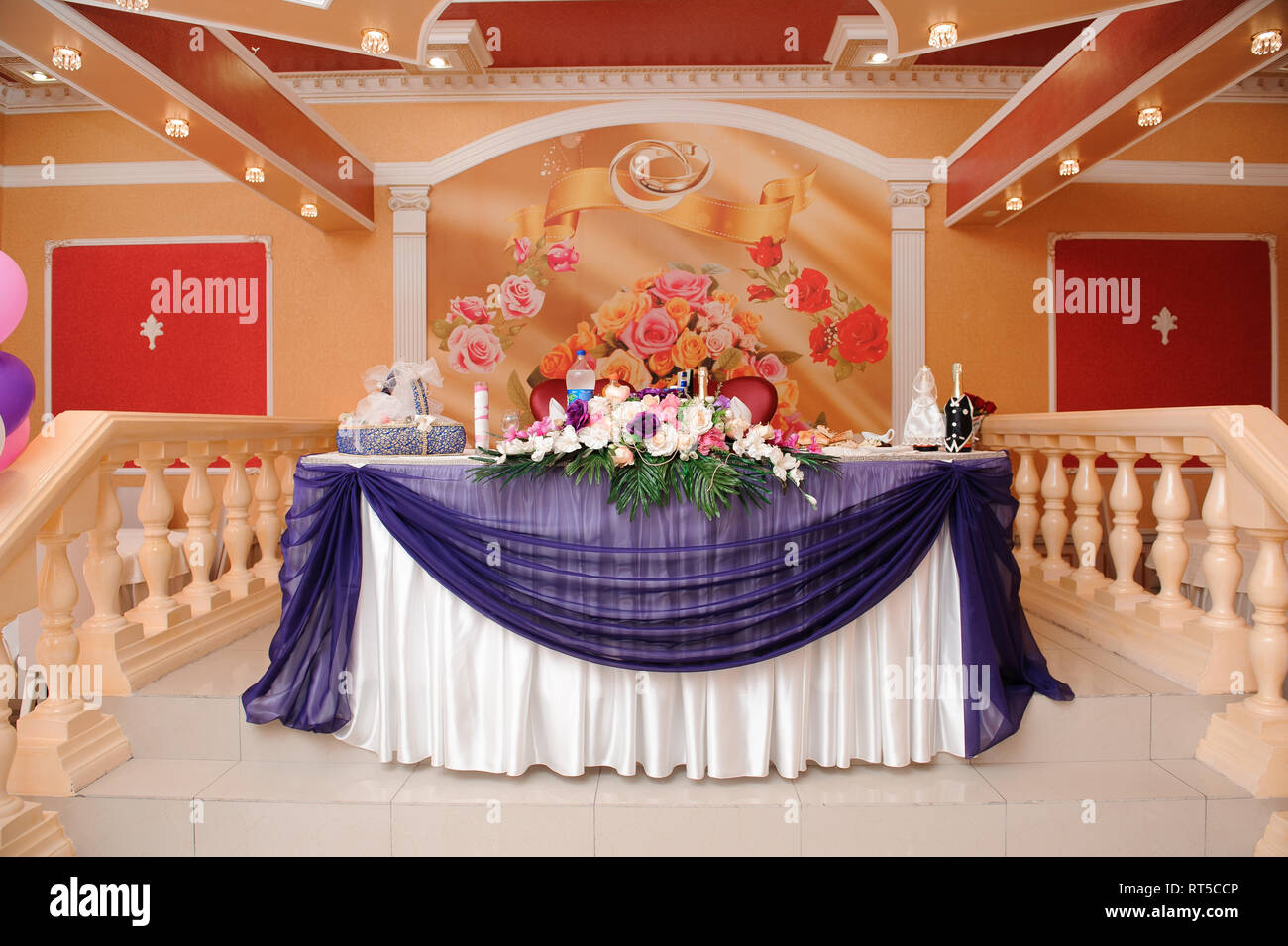 wedding banquet in a restaurant, party in a restaurant Stock Photo - Alamy