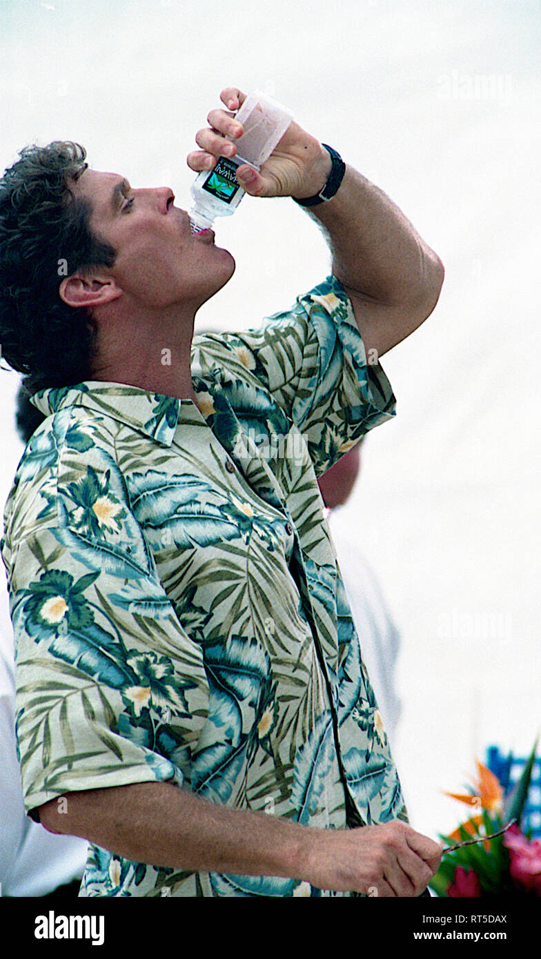 Honolulu, Hawaii, 20th July, 1999 First day of filming "BayWatch Hawaii ...