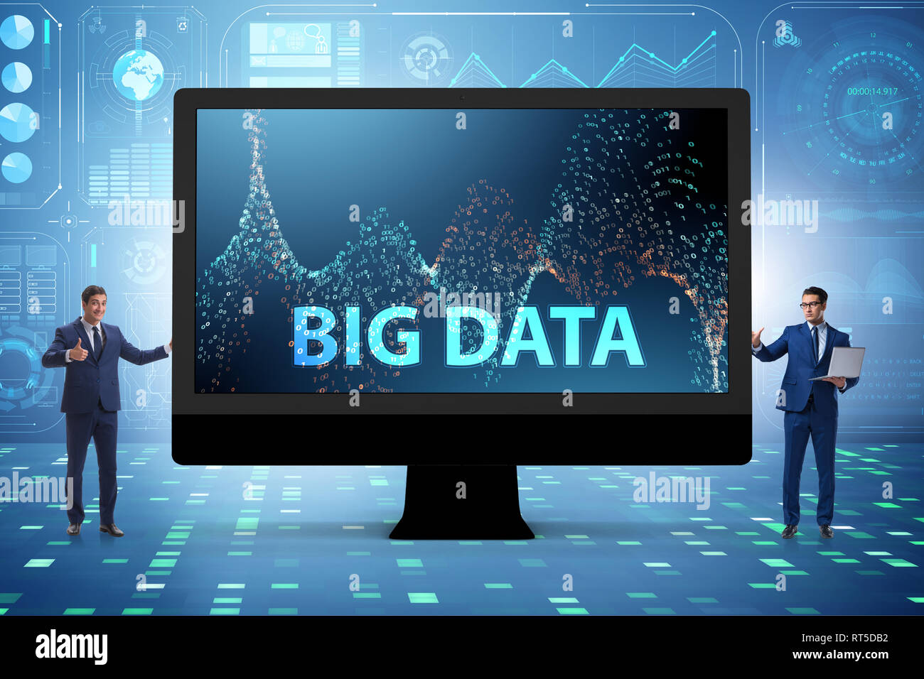 Big data concept with data mining analyst Stock Photo - Alamy